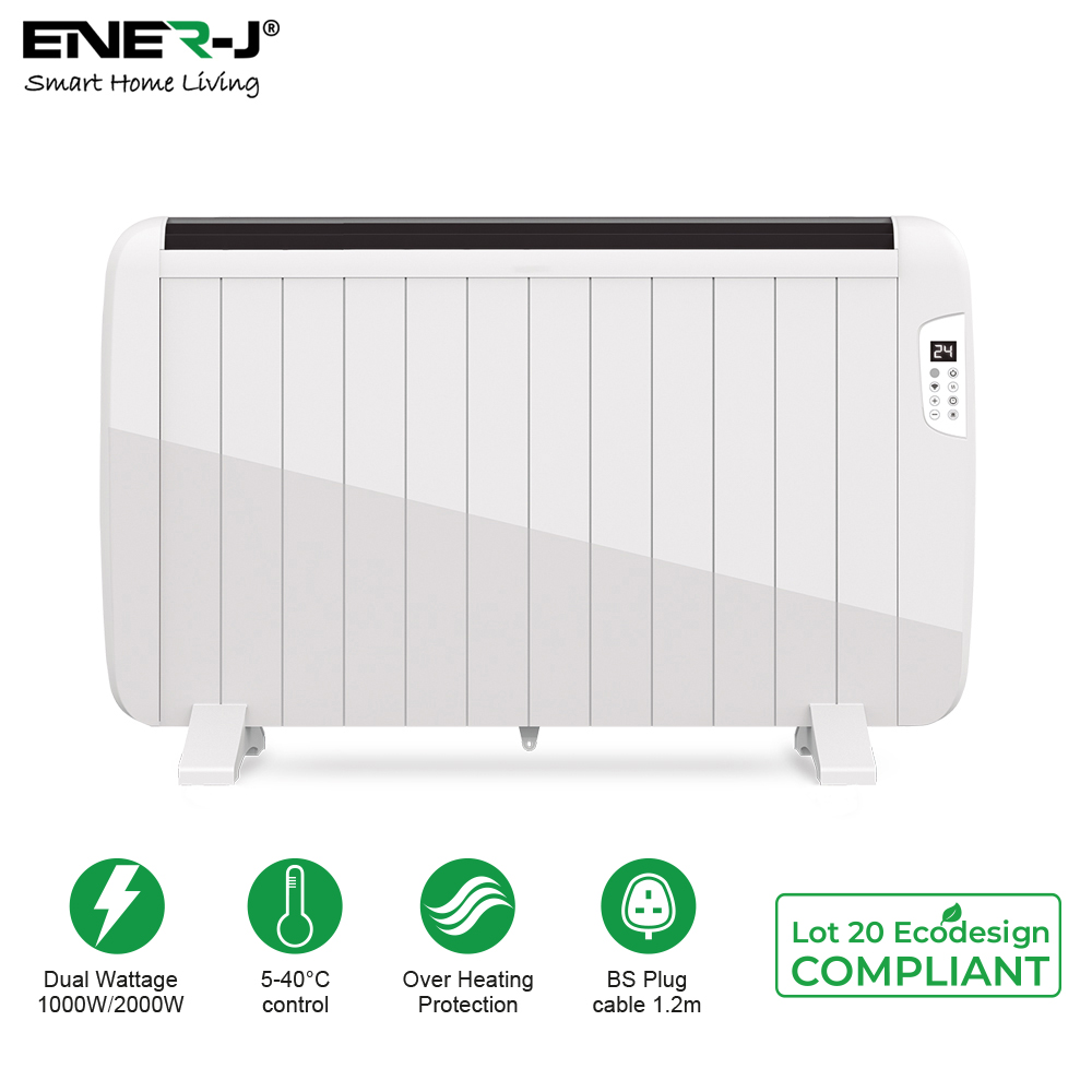 ENER-J Smart Electric Radiator Heater With Remote - Primus Online