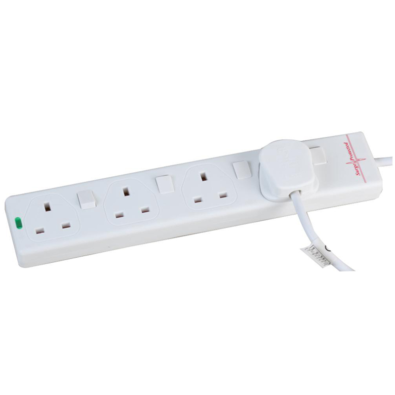 Pro Elec 4 Gang Switched Surge Protected Extension Lead | 5m Lead ...
